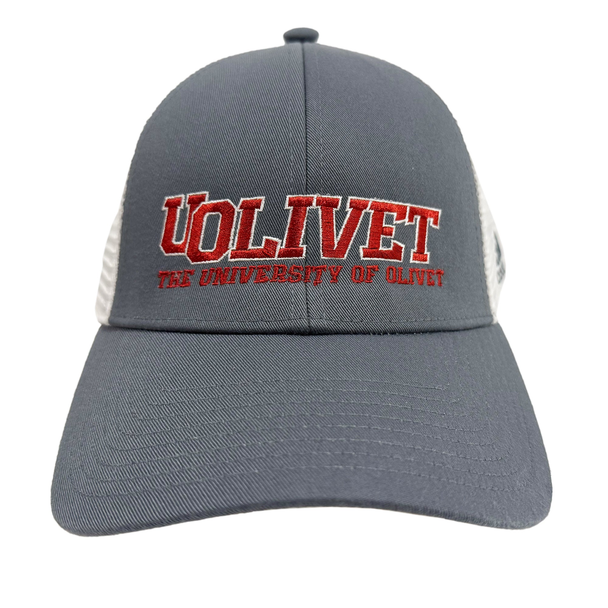 UOlivet Grey Trucker Hat Ball Cap Adidas | The University of Olivet