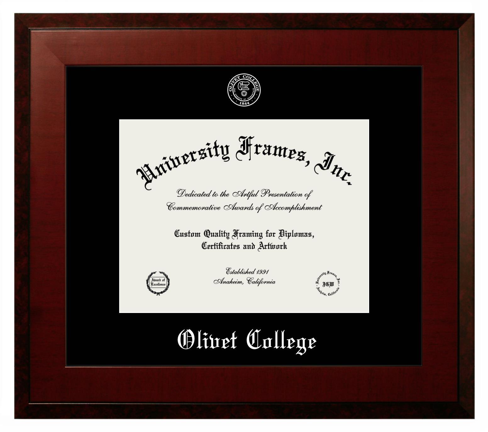 Masters Diploma Frame Honors Mahogany with Silver Seal | The University ...